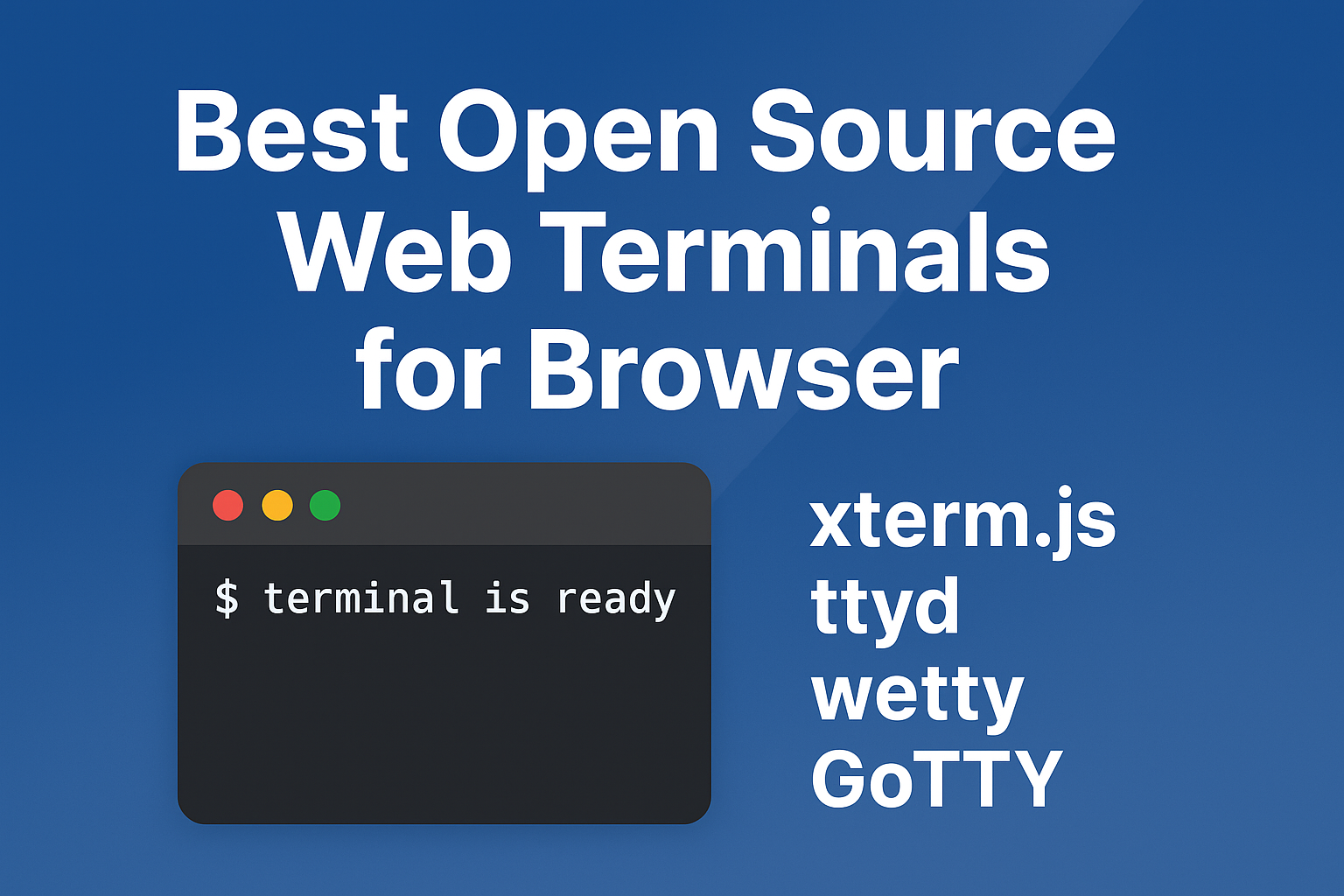 Best Open Source Web Terminals for Embedding in Your Browser | Sabuj ...